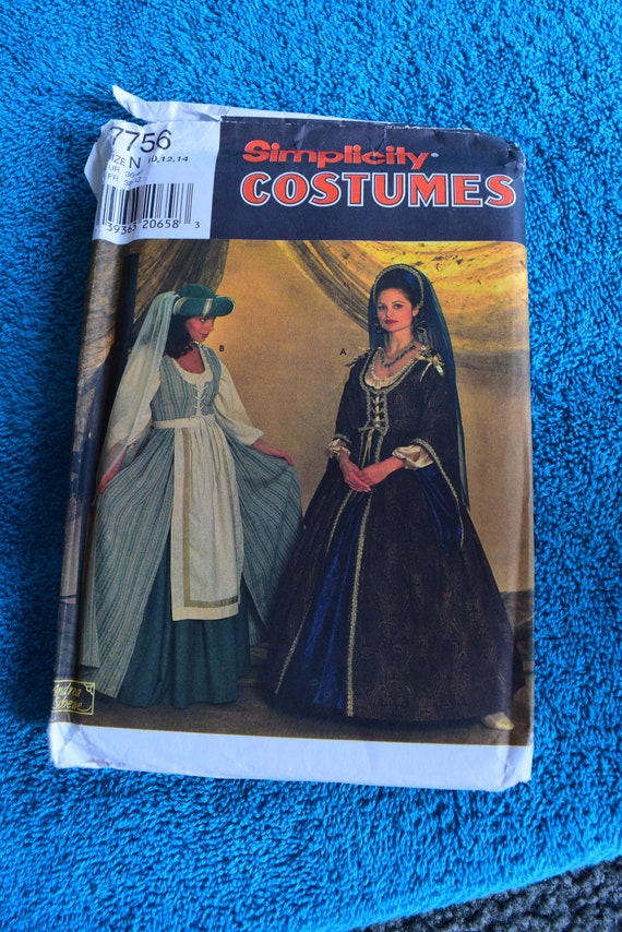 Simplicity 7756 Misses Costumes by Andrea Schewe in Sizes - Etsy