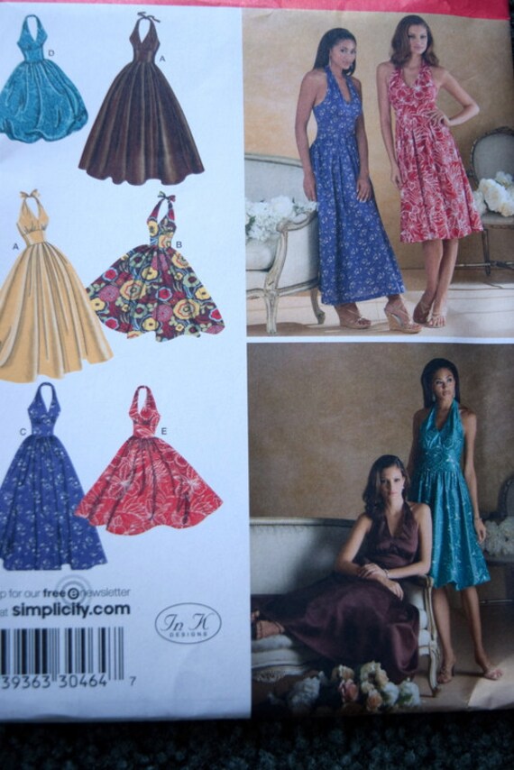 Simplicity 3823 Misses Dress with Skirt and Length Variations | Etsy