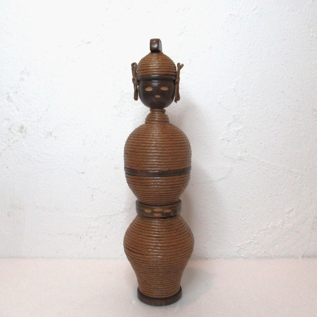 16.9cm, Creative haniwa Kokeshi Doll. 1970s Vintage. - Etsy