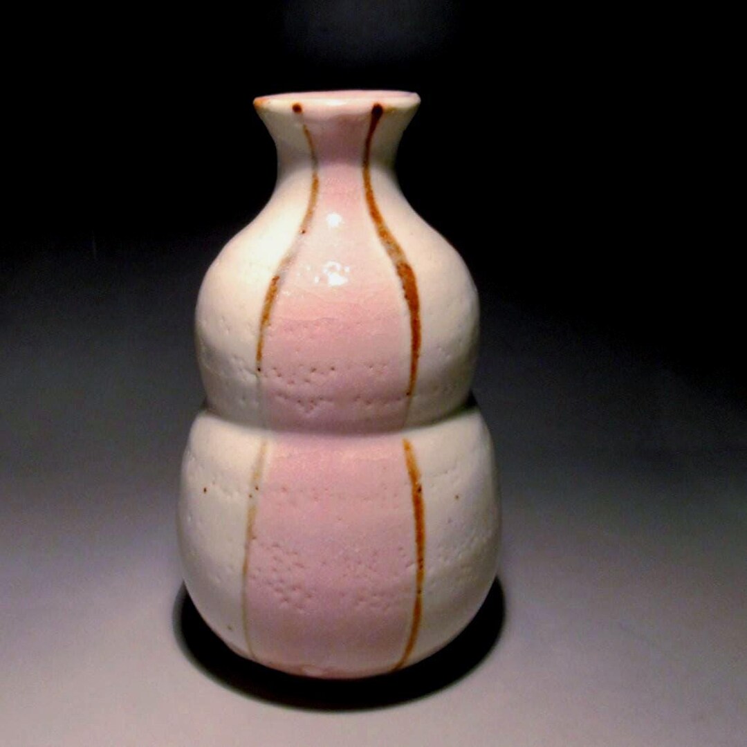 Modern Style Shino-yaki Ikebana Vase 137mm by Ohira-gama. Japanese ...
