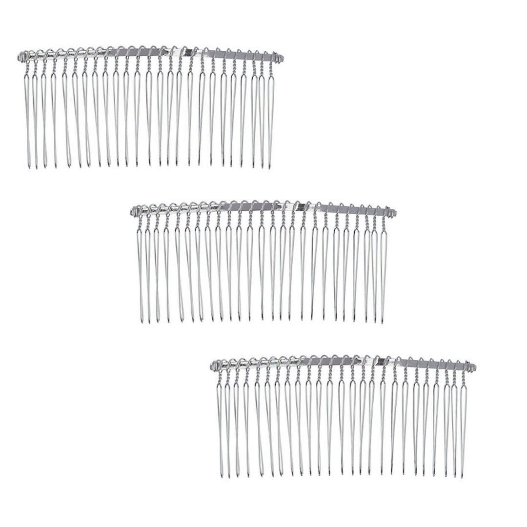 3inch Silver Wire Hair Comb Custom Jewelry DIY Wedding Bridal Craft - Etsy