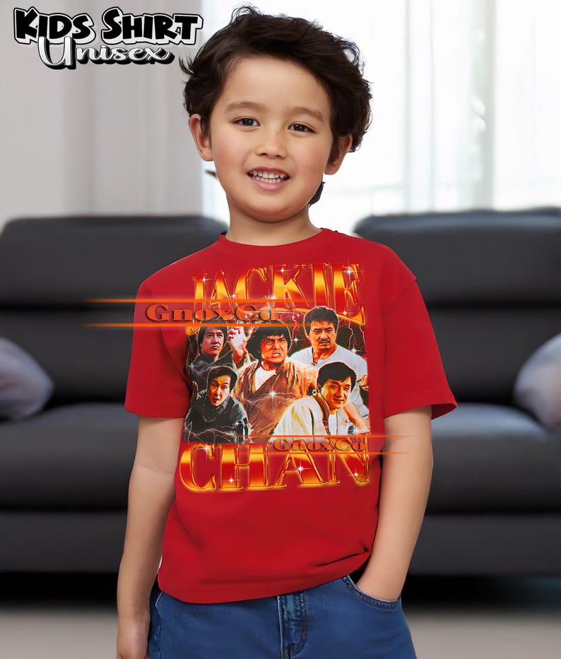 JACKIE CHAN Shirt, Jackie Chan Vintage Tshirt, Jackie Chan Homage Tees ...