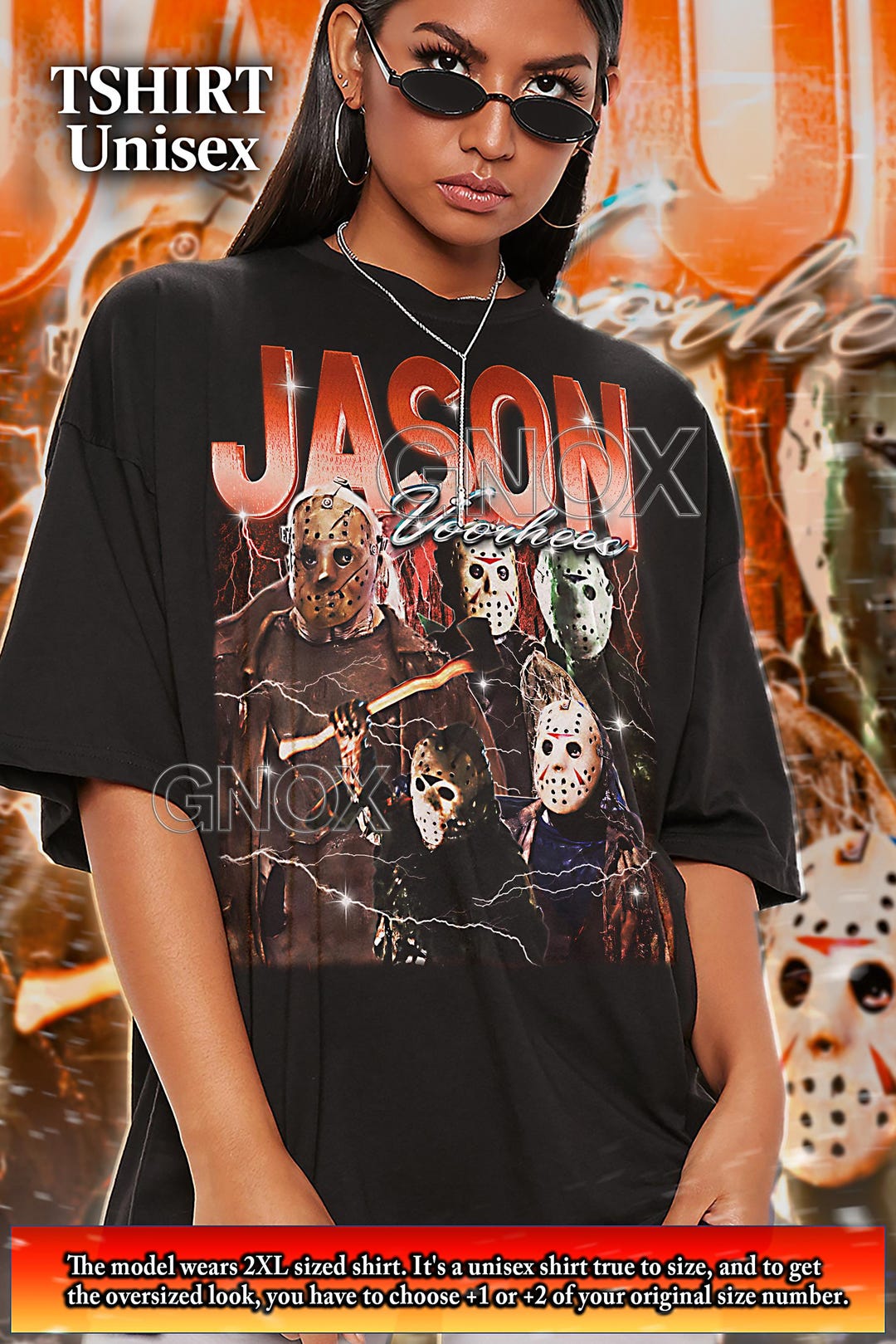JASON VOORHEES Shirt, Jason Voorhees Tshirt, Jason Voorhees Retro Tees ...