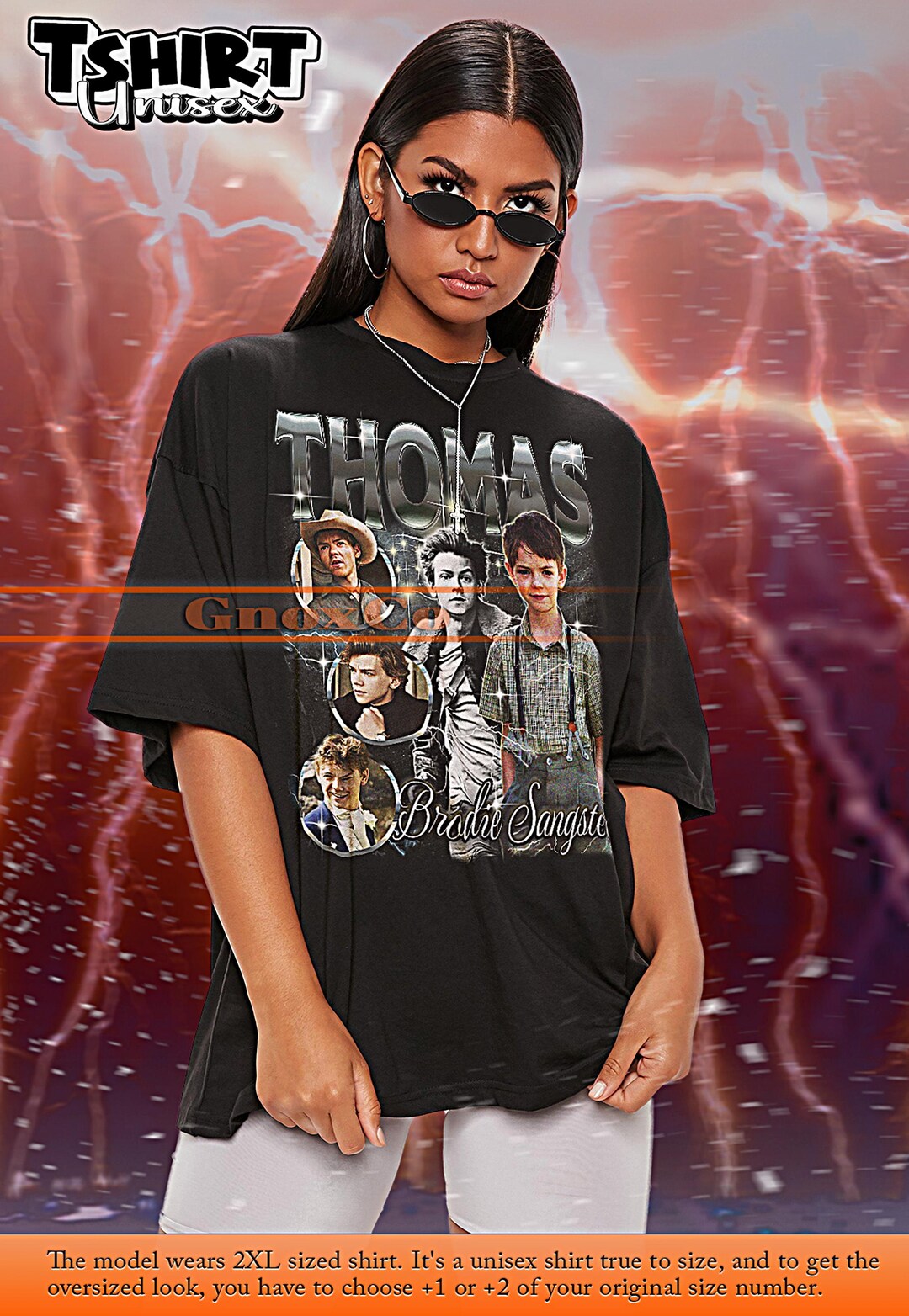 THOMAS BRODIE SANGSTER Retro Shirt, Thomas Brodie Sangster Vintage Tshirt, Brodie Sangster Fan ...