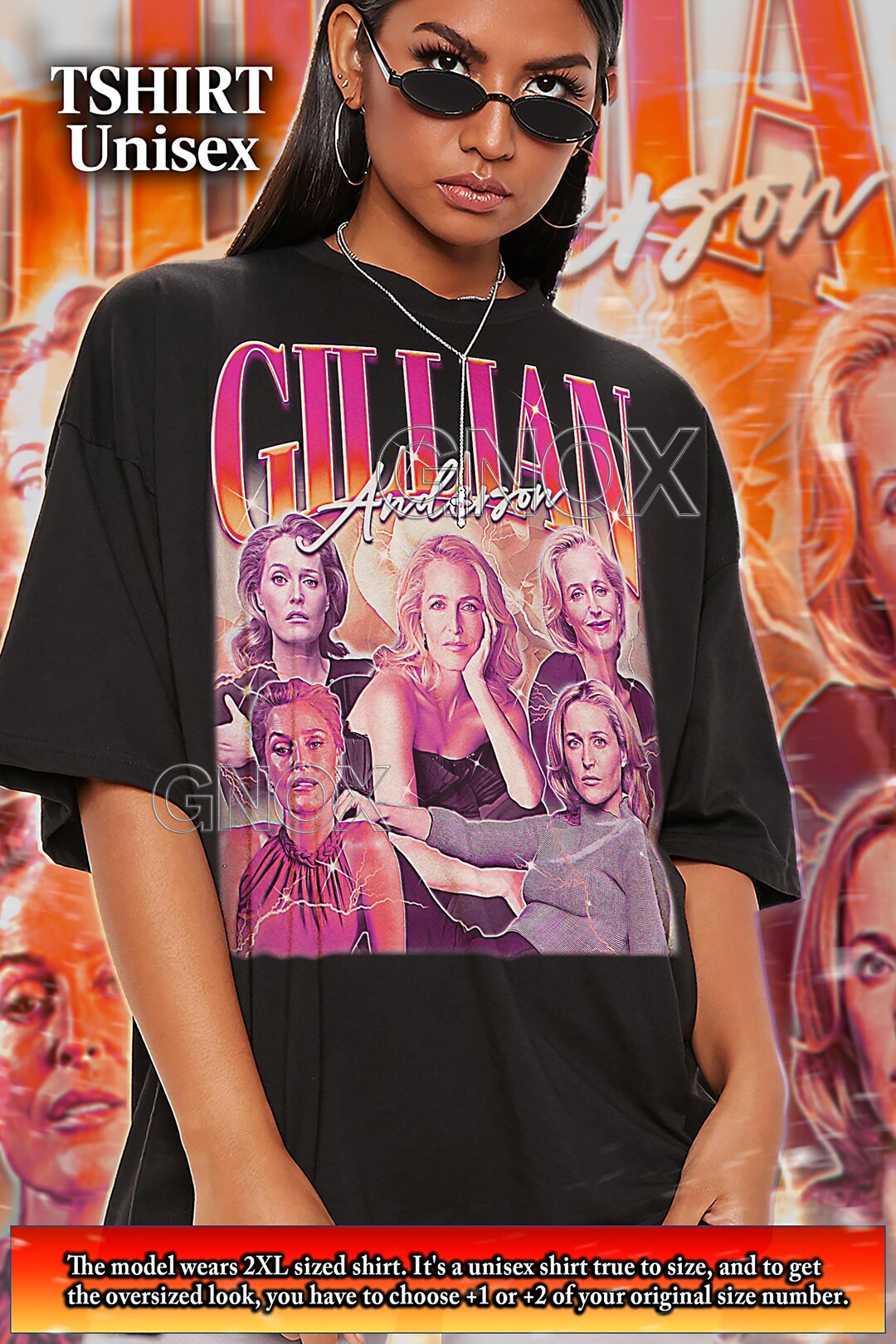 GILLIAN ANDERSON Shirt, Gillian Anderson Bootleg Tshirt, Gillian ...