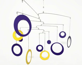 Art Mobile Hanging Kinetic Sculpture With Great Movement in - Etsy