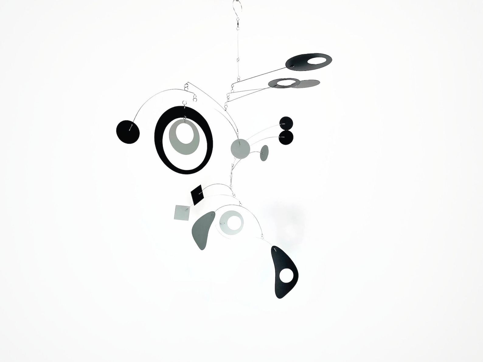 Hanging Mobile Art in Space Style Kinetic Sculpture Mid Century Modern ...