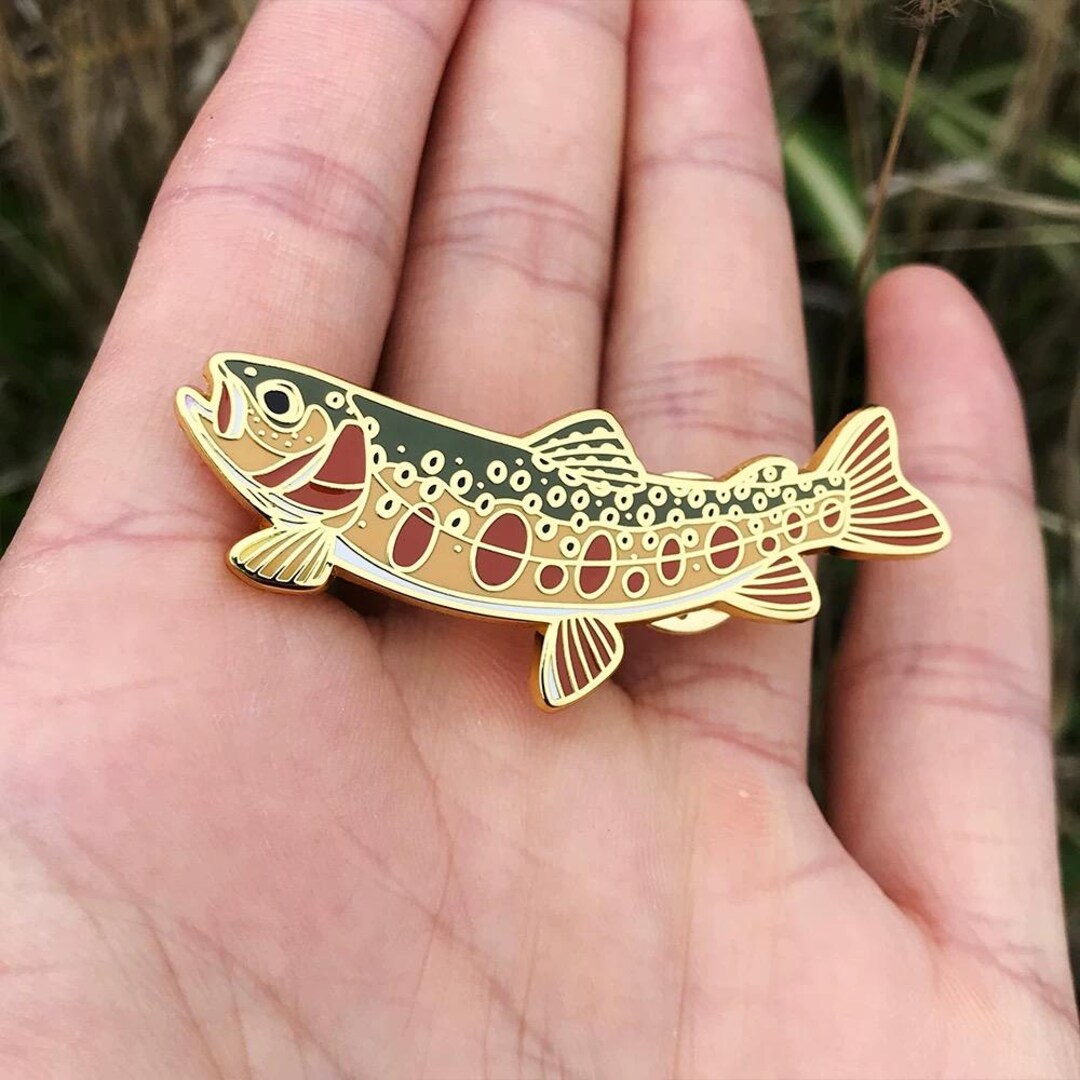 ミニニジマスMINI RAINBOW TROUT 02 Brooch - Etsy