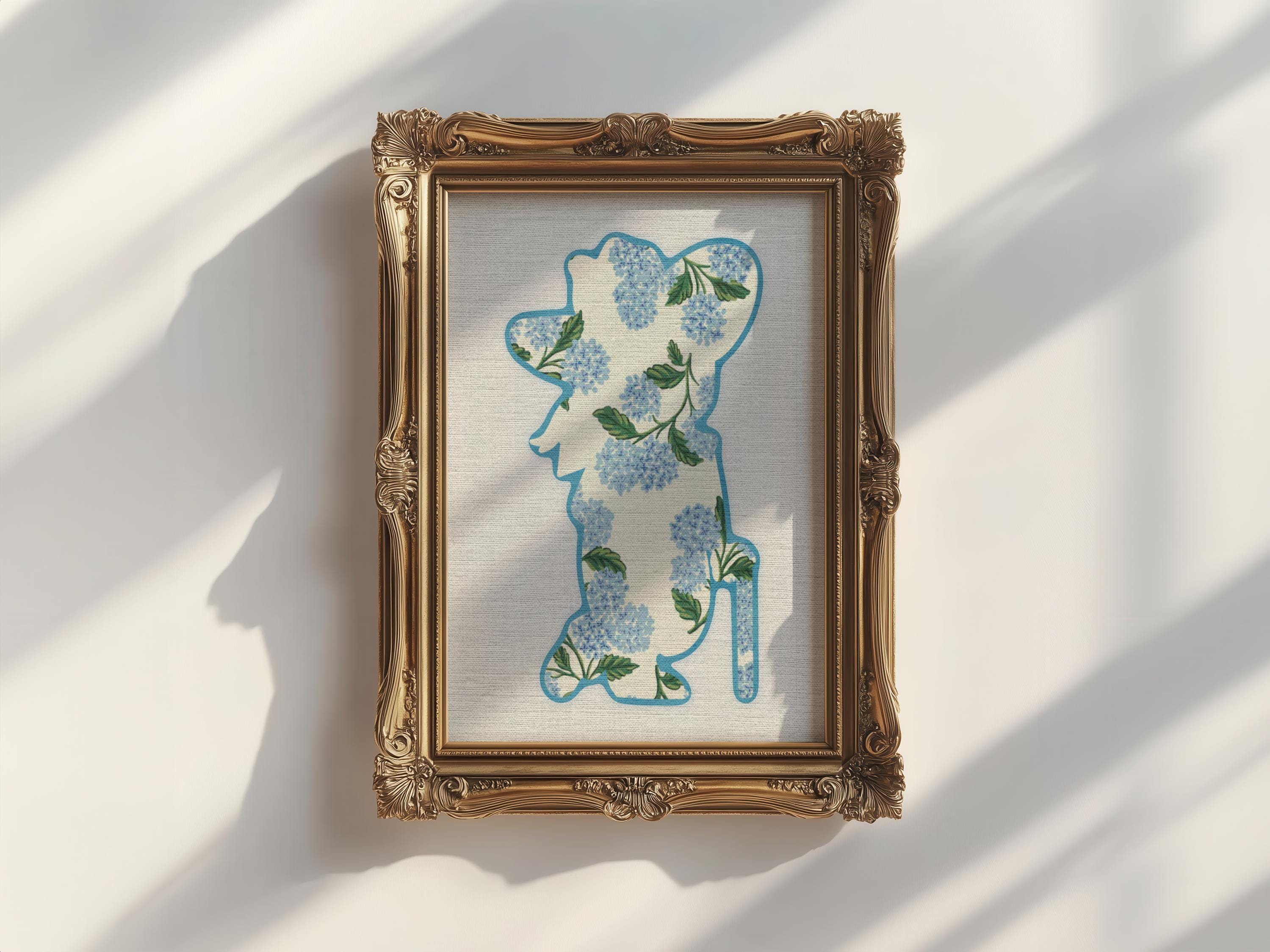 Colonel Reb Ole Miss Digital Watercolor Print - Chinoiserie Decor - Etsy