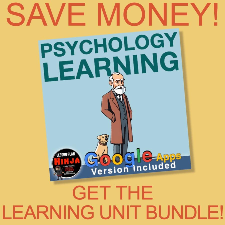 Psychology: Learning Powerpoint / Google Slides + Video Clips & Guided ...