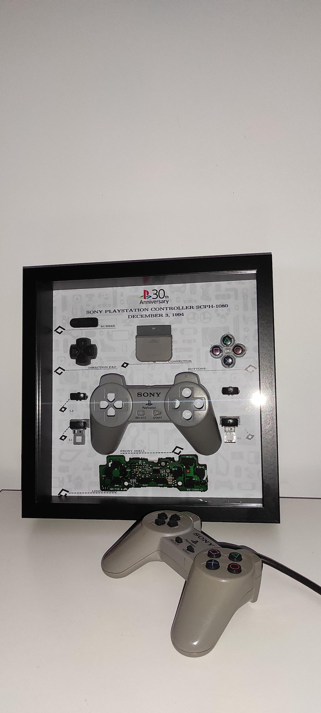 Sony PS1 Original Controller 30th Anniversary Teardown Frame for Game ...