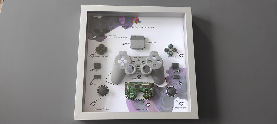 Sony PS1 DUALSHOCK Retro Teardown Frame for Game Room - Etsy