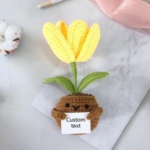 Crochet Opening Tulips/corn Poppy/lavender,crochet Flower Pot Plant,emotional Support,mental ...