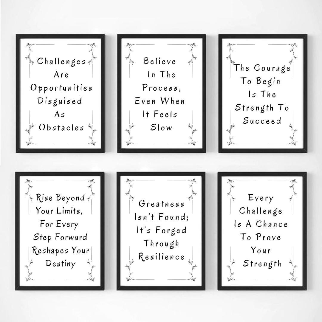 10 Motivational Wall Arts, Posters for Office, Home, School, Motivation ...