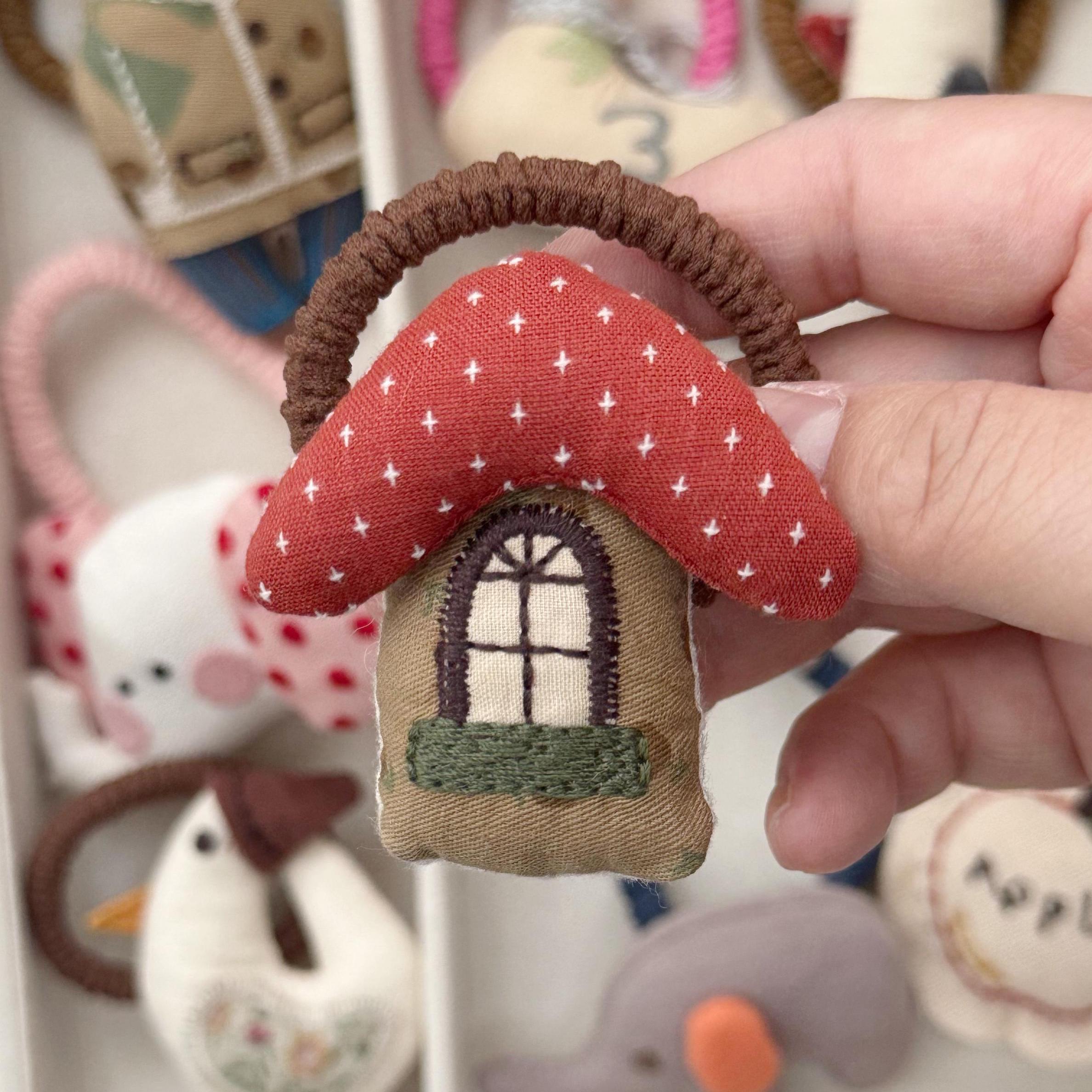 Handmade Animal & Nature-themed Fabric Hair Ties - Cute Elastic Hair ...