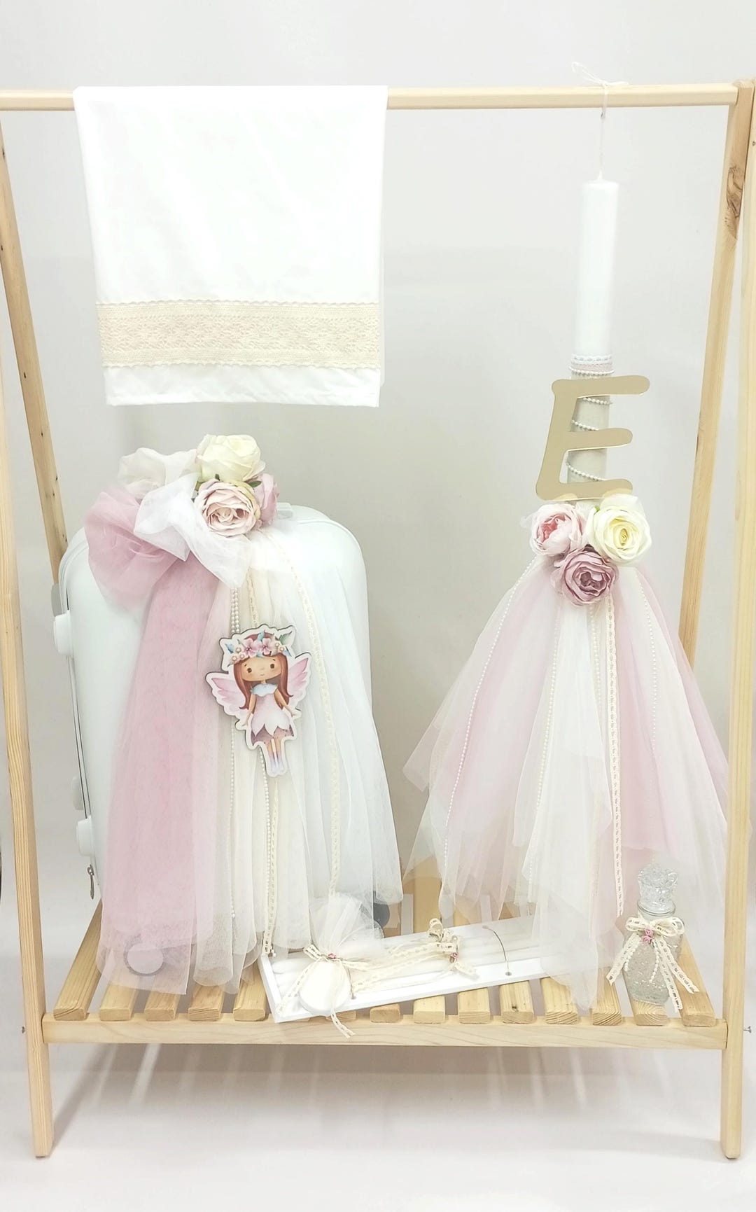 Greek Orthodox Baptism Set, Floral Baptism Set, Girls Baptism Set ...