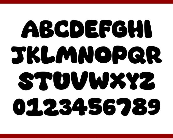 Bubbly Font Bubble Letters Font Bubble Font Svg Ttf Layered for Cricut ...