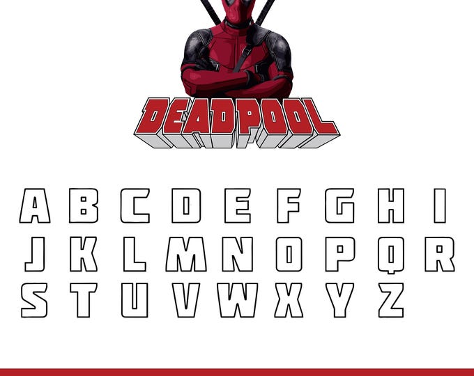 Deadpool Font, Deadpool Svg, Deadpool Font Svg, Deadpool Font Cricut ...