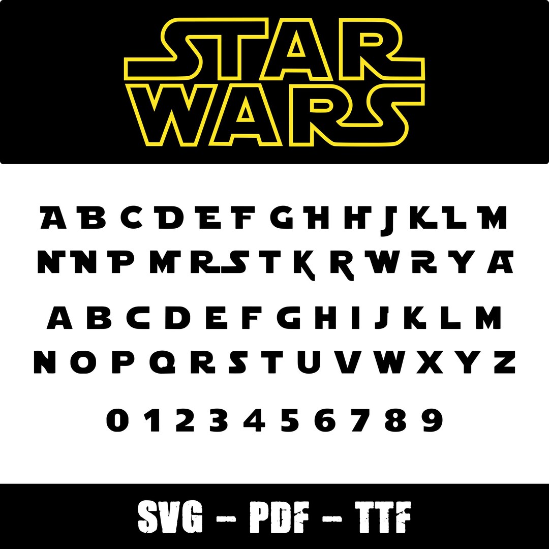 Star Font, Wars Font, Star Svg, Wars Svg, Star Font Svg, Wars Font Svg ...