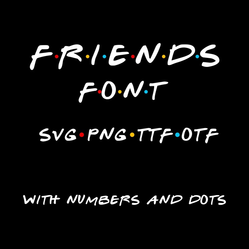 Friends Font - Etsy