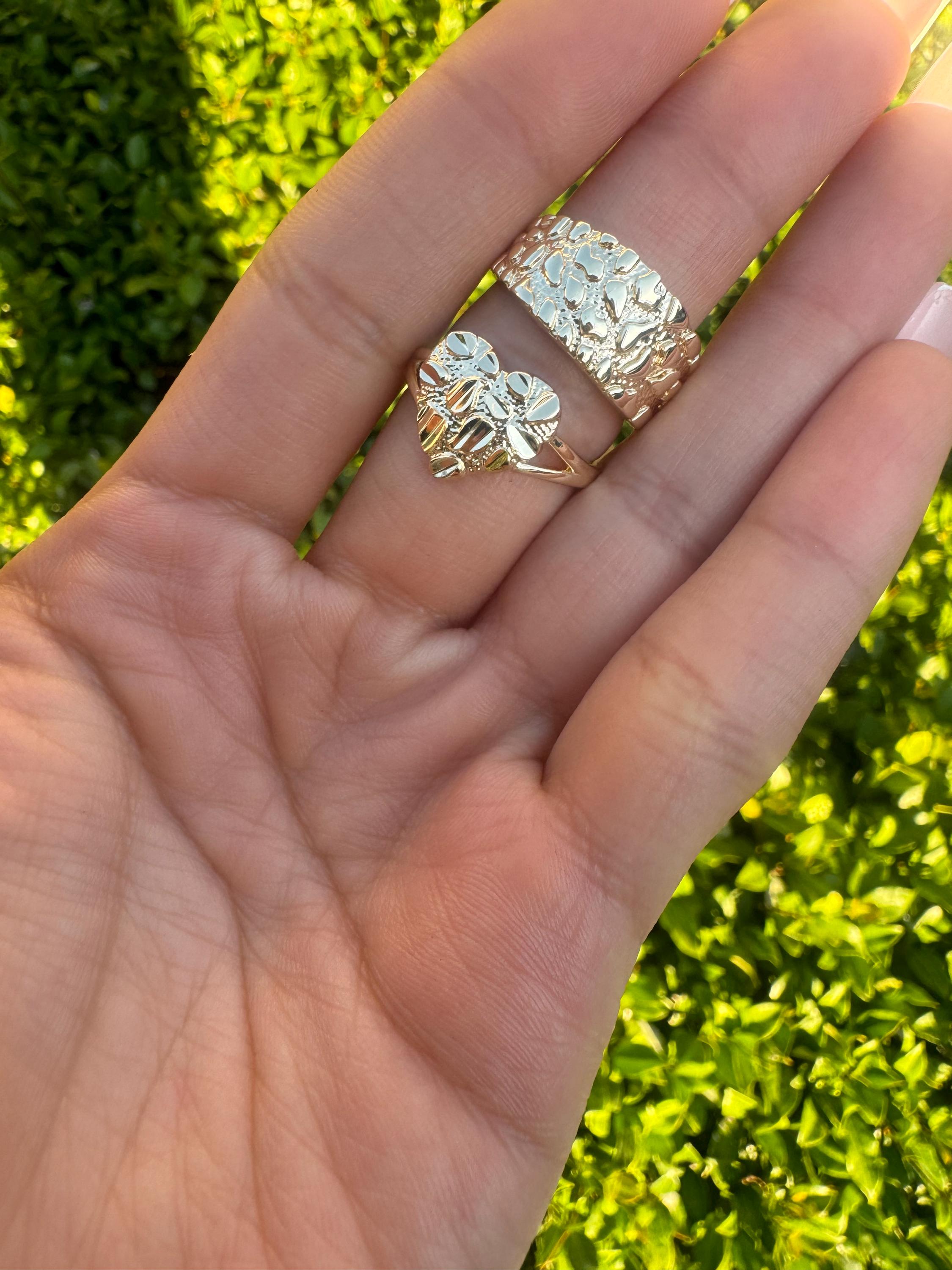 Gold Filled Nugget Ring - Etsy