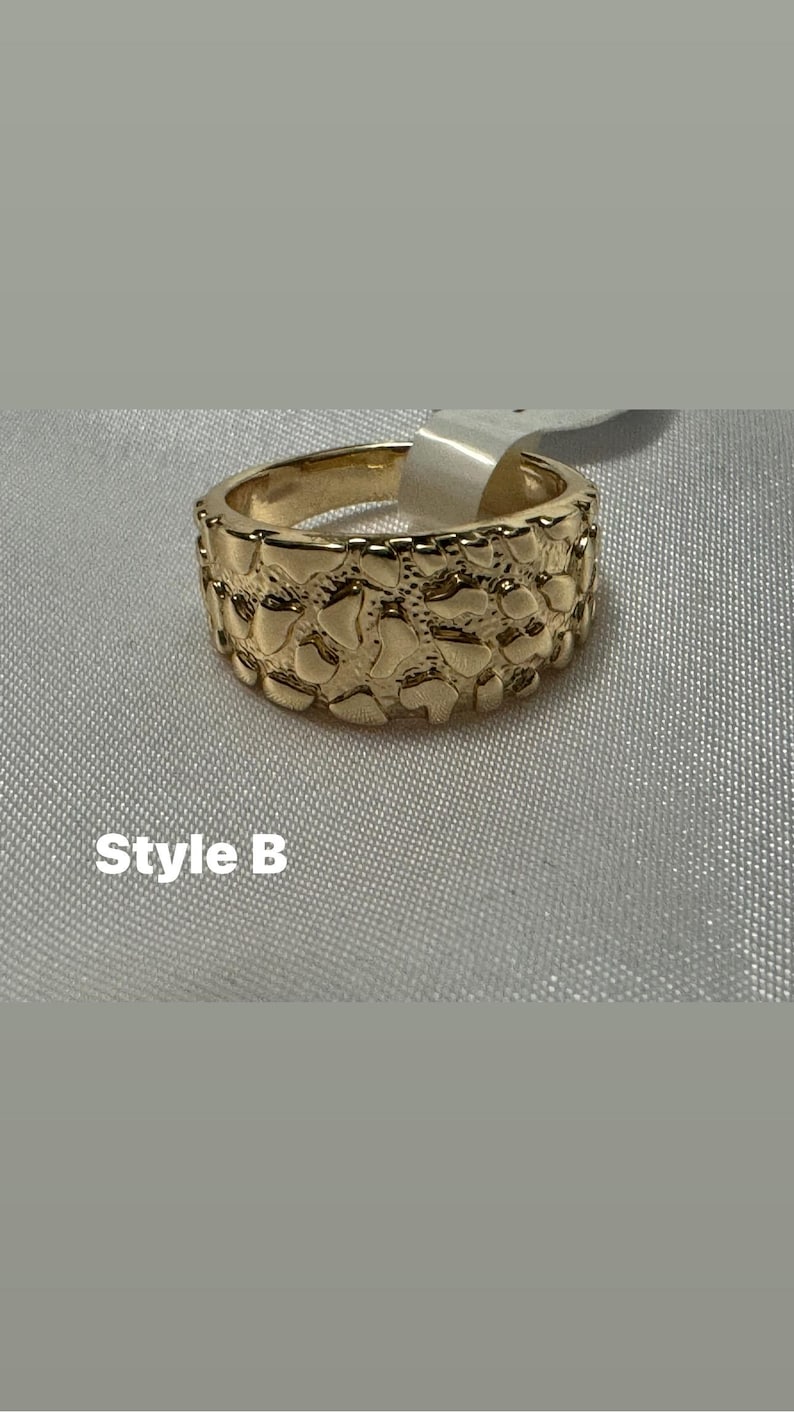 Gold Filled Nugget Ring - Etsy