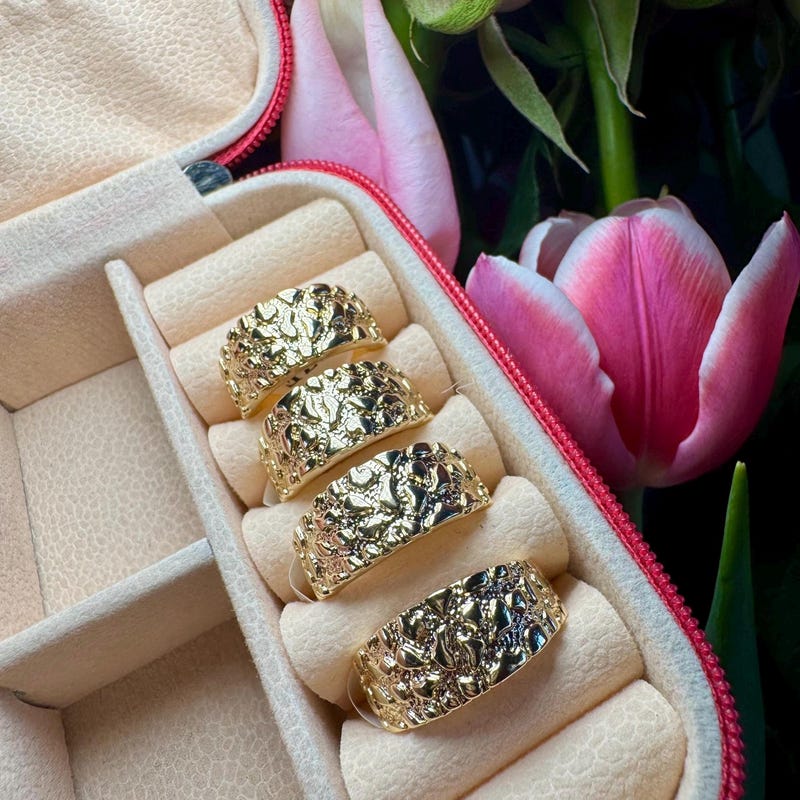Gold Filled Ring Nuggets - Etsy