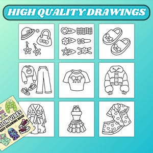 Ultimate Cute Bold & Easy Coloring Book Bundle | 8000+ Fun Printable ...
