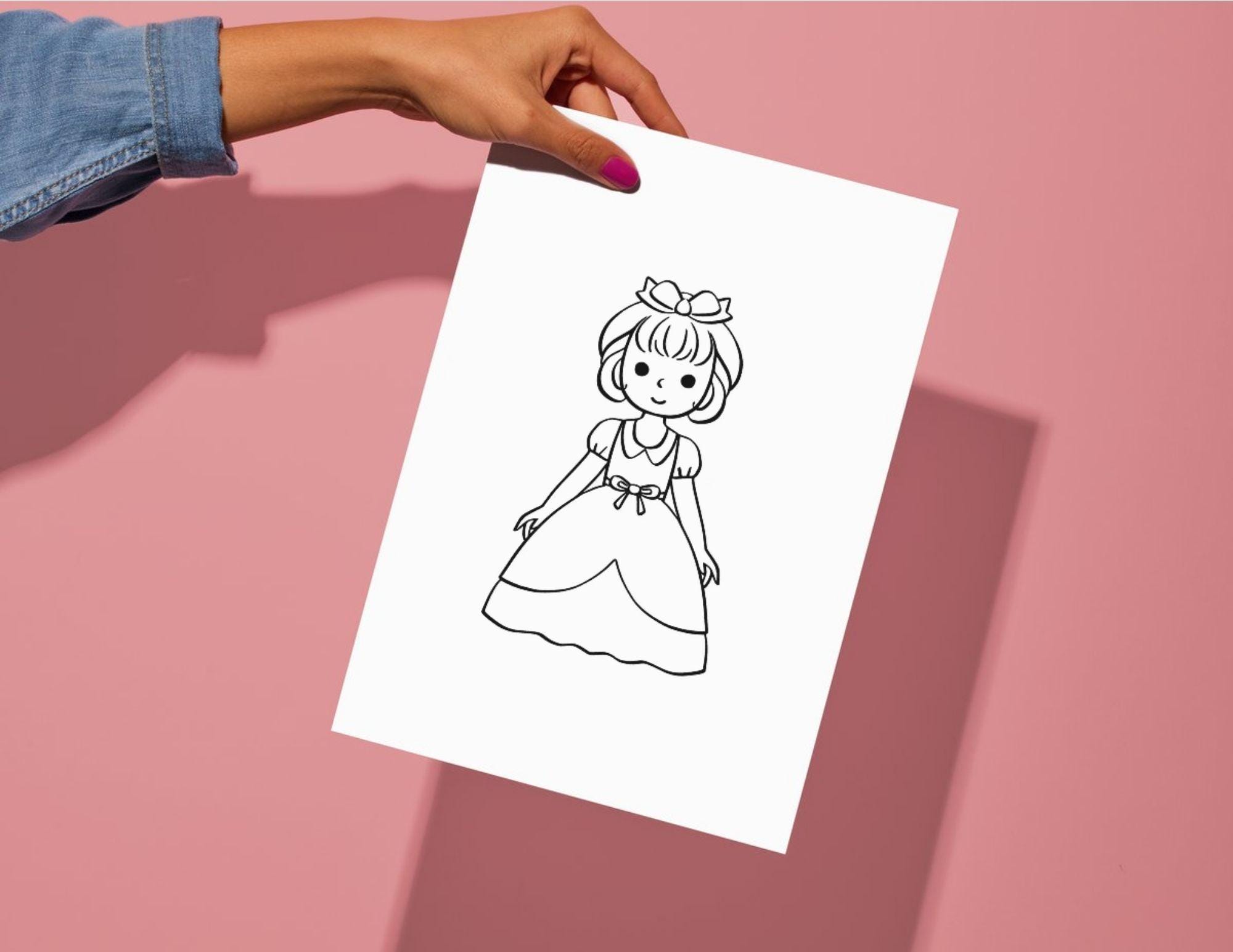 Snow White Coloring Pages: Fairy Tale Storybook + DIY Puppet Cutouts ...