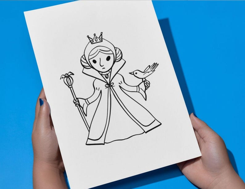 Snow White Coloring Pages: Fairy Tale Storybook + DIY Puppet Cutouts ...