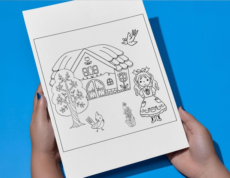 Goldilocks & the Three Bears Coloring Pages | Fairy Tale Storybook ...