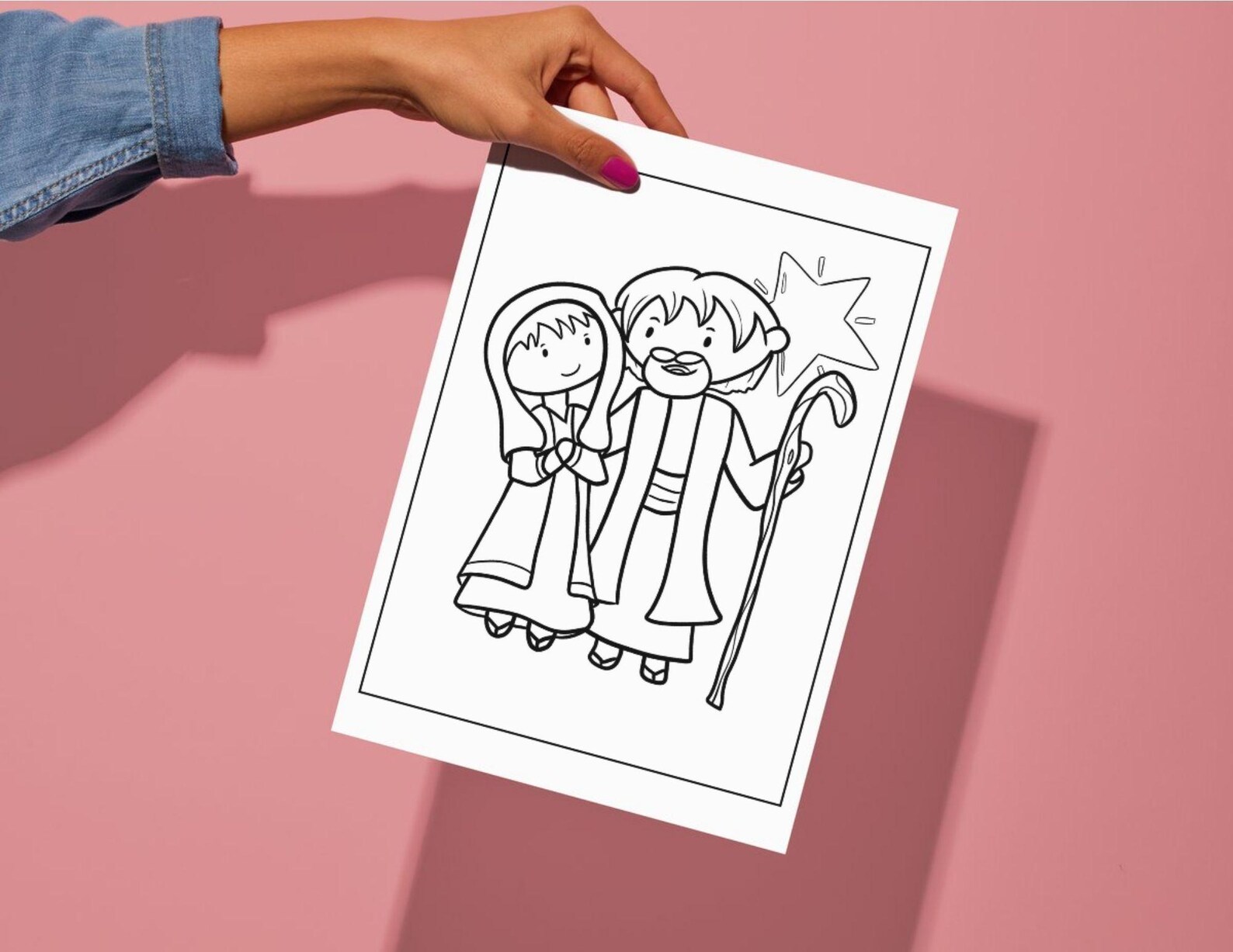 Nativity Christmas Kids Coloring Book: Religious Holiday Activity (PDF ...