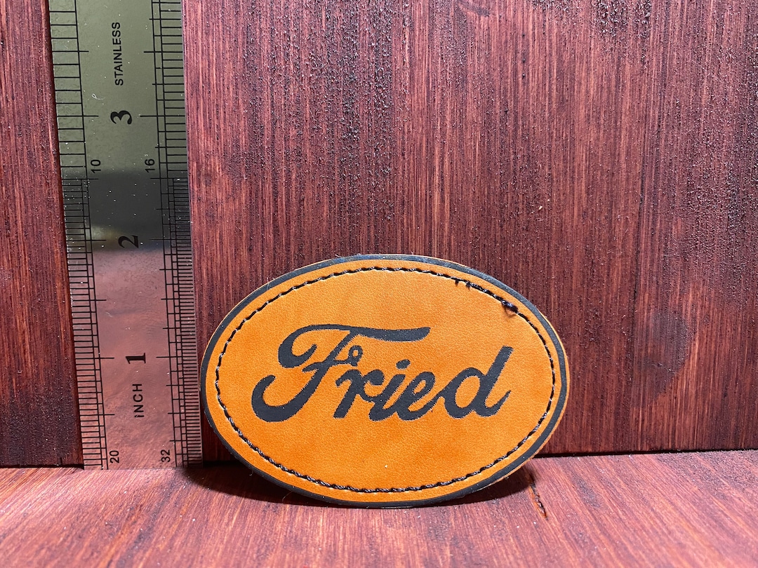 Ford Parody "fried" Logo Engraved Leather Patch - Etsy