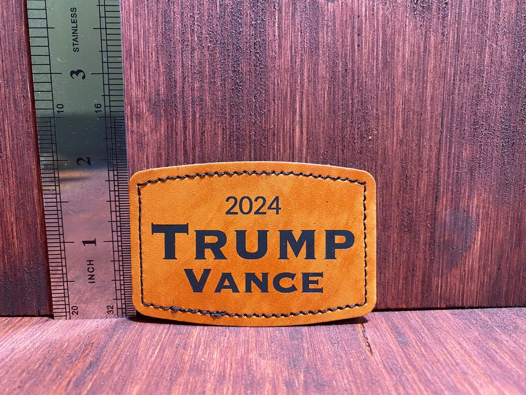 Trump Vance 2024 Square Leather Patch - Etsy