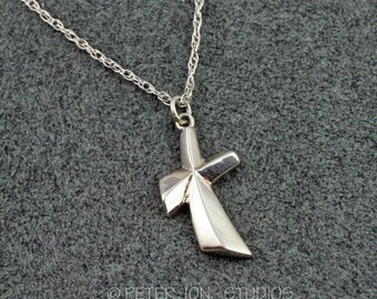 INTERLOCK CROSS Necklace in Sterling Silver Includes - Etsy