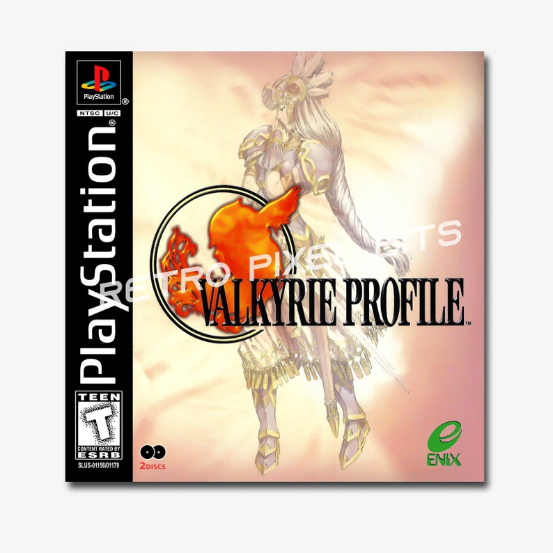 Valkyrie Profile PS1 NTSC Front & Back Cover Repro fits PAL Cases - Etsy