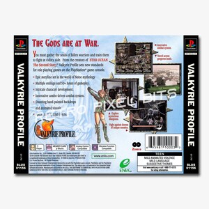 Valkyrie Profile PS1 NTSC Front & Back Cover Repro fits PAL Cases - Etsy