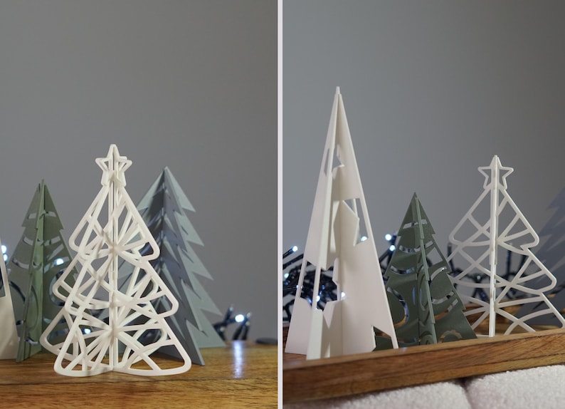 3D Printing Christmas Trees: STEP STL Files, Set of 4 (digital Download ...
