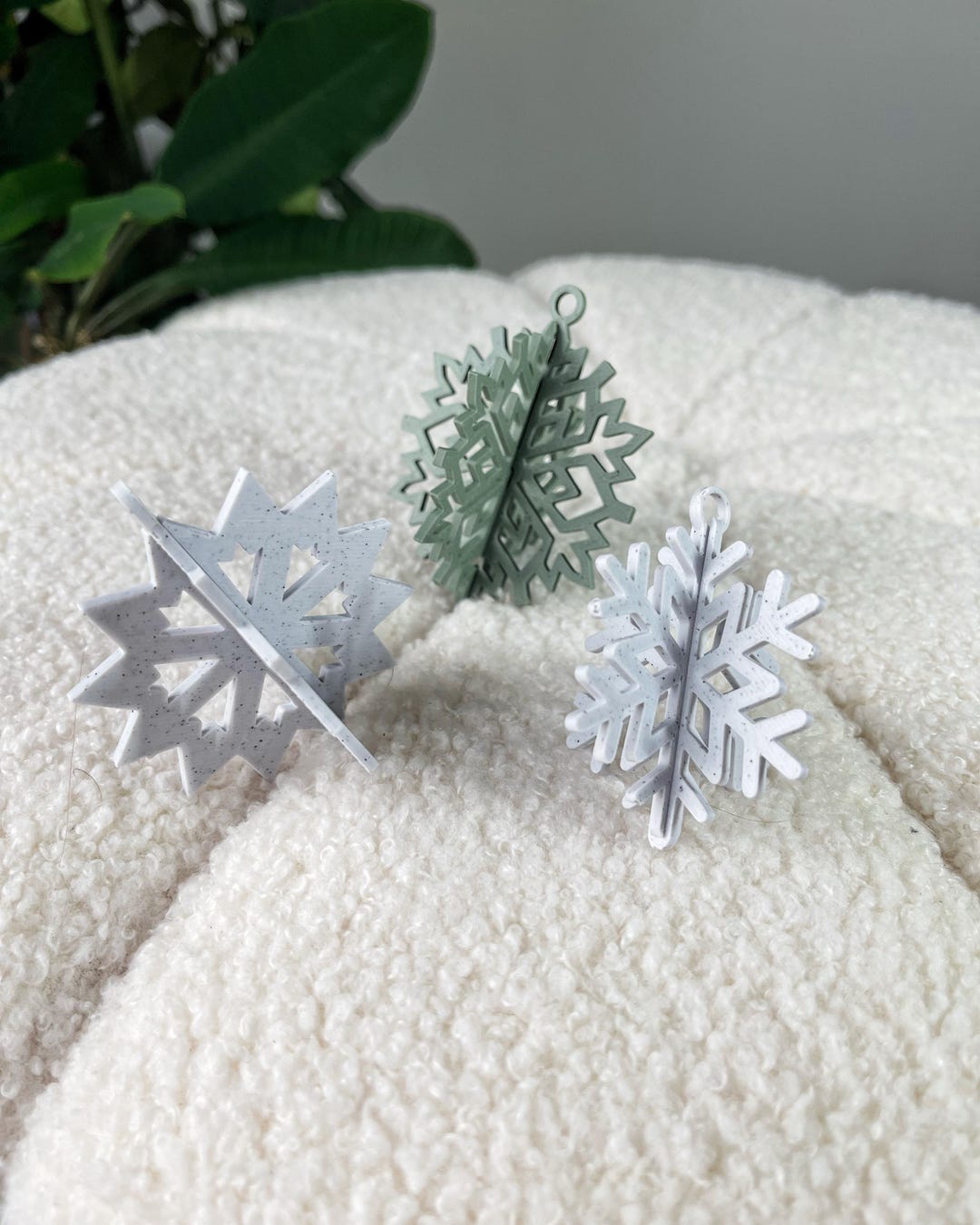 3D Snowflakes Puzzle Set: Christmas Assembly Kit (digital Download) - Etsy