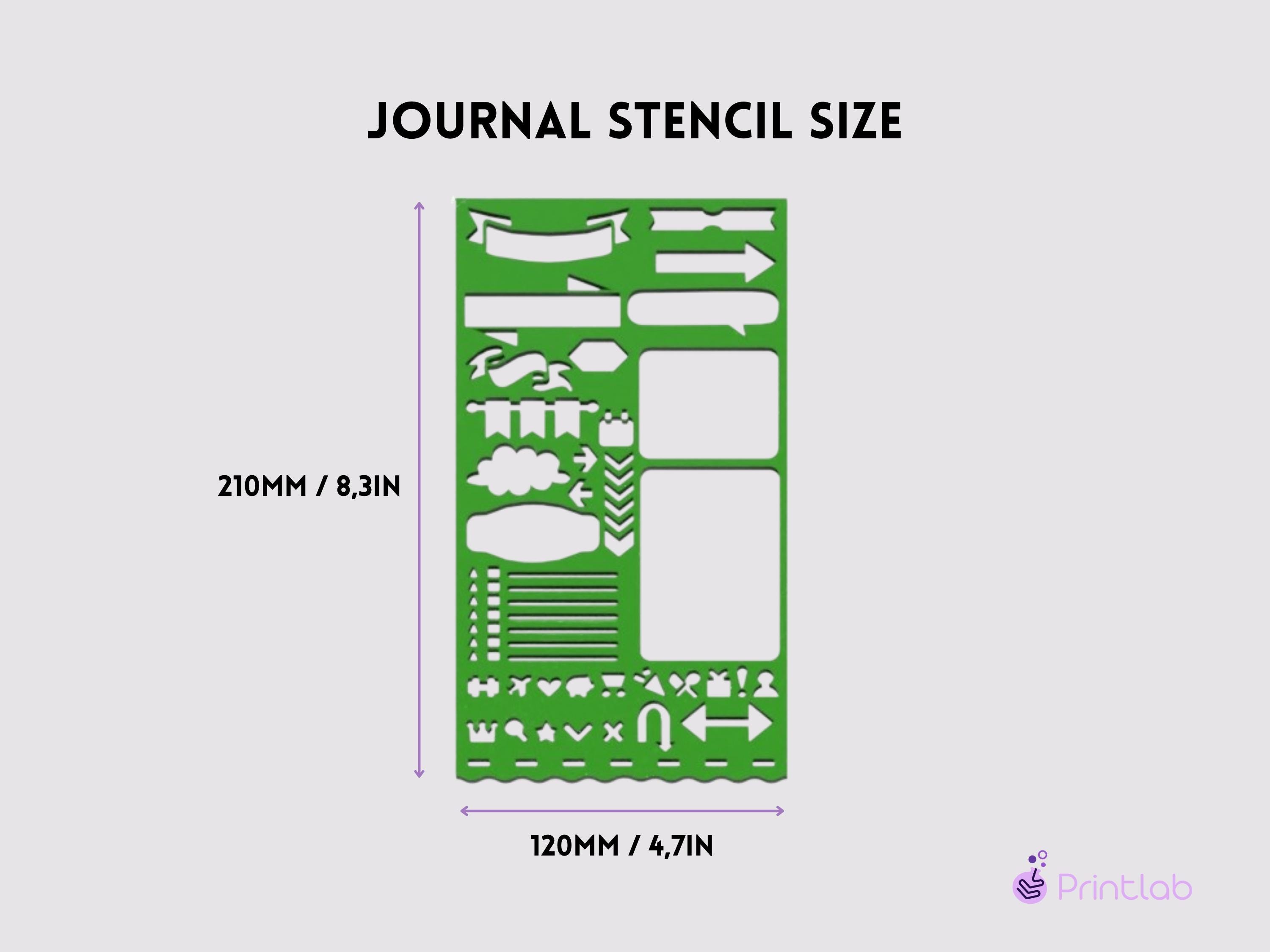 Bullet Style Journal Stencil | Planner Stencil Essential | A5 Size ...