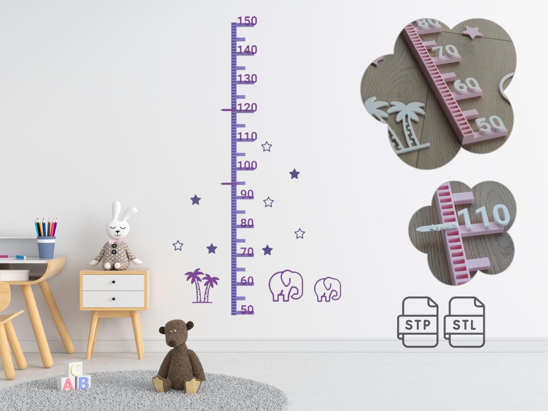 Child Growth Chart for 3D Printing | STEP STL Files | 3d Print Digital ...