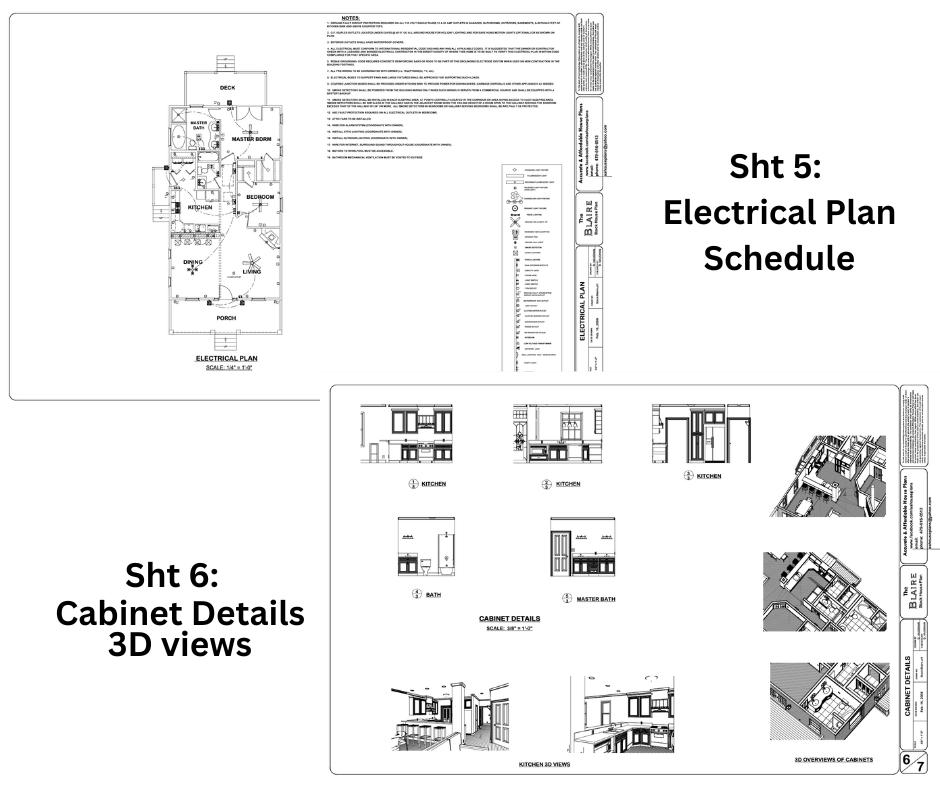 The Blaire 2 Bedroom Cottage 1170 Sf House Plans PDF - Etsy
