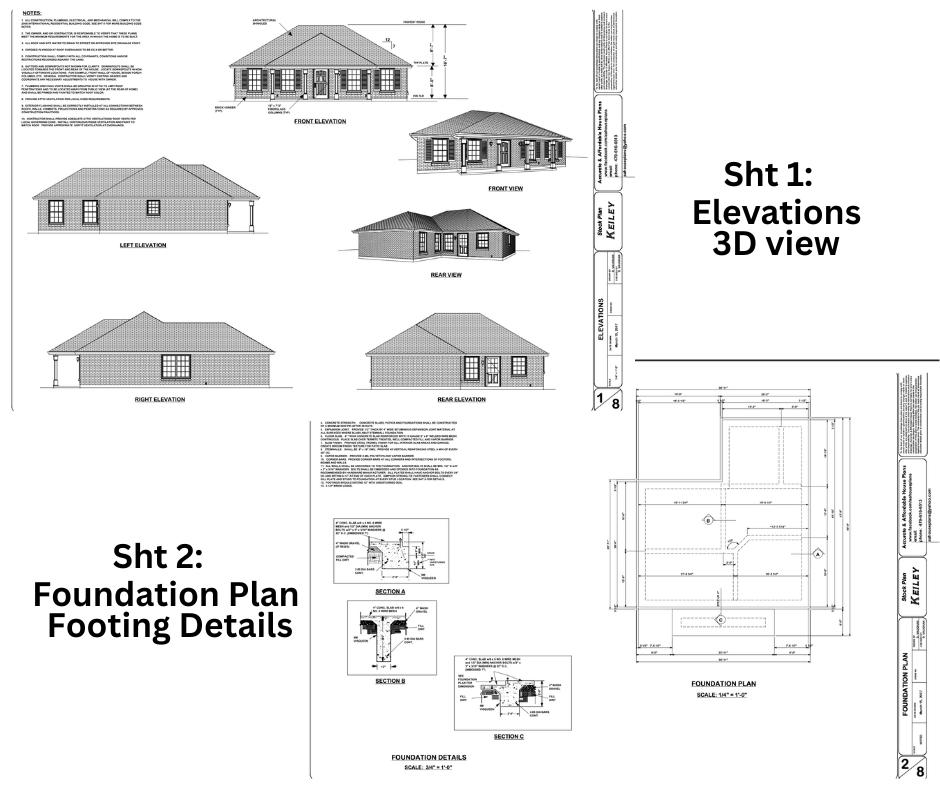 The Keiley Ranch House Plan | 3 Bedrooms 2 Baths | 1404 Sq Ft| PDF ...