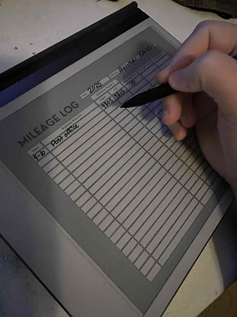 Printable Mileage Log Book: Vehicle Expense Tracker (any Year) - Etsy