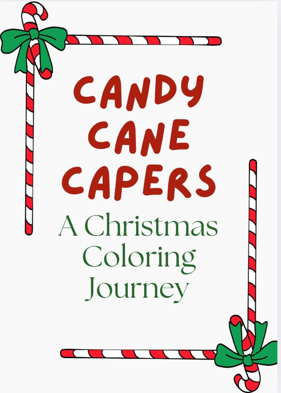 Candy Cane Capers | Kids Christmas Coloring Book | Holiday Coloring ...