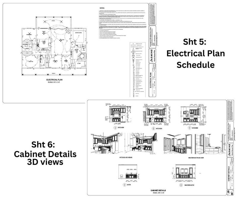 Jasmine Ranch Style House Plan: the Jasmine - 3-4 Bed, 2 Bath (PDF ...