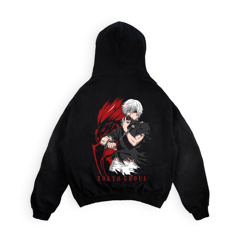 Tokyo Ghoul Kaneki Ken Hoodie Anime-inspired Streetwear for Fans | Dark ...