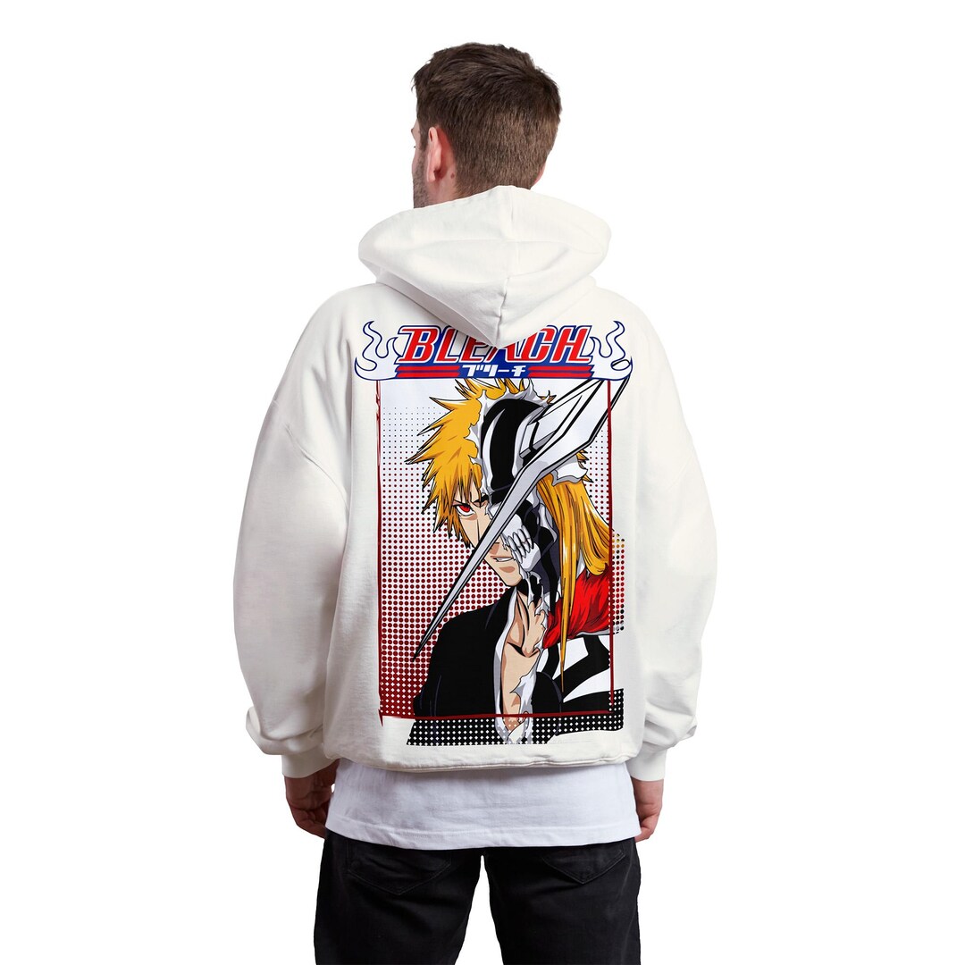 Bleach Anime Hoodie - Classic Ichigo Kurosaki Design, Embrace the Soul ...