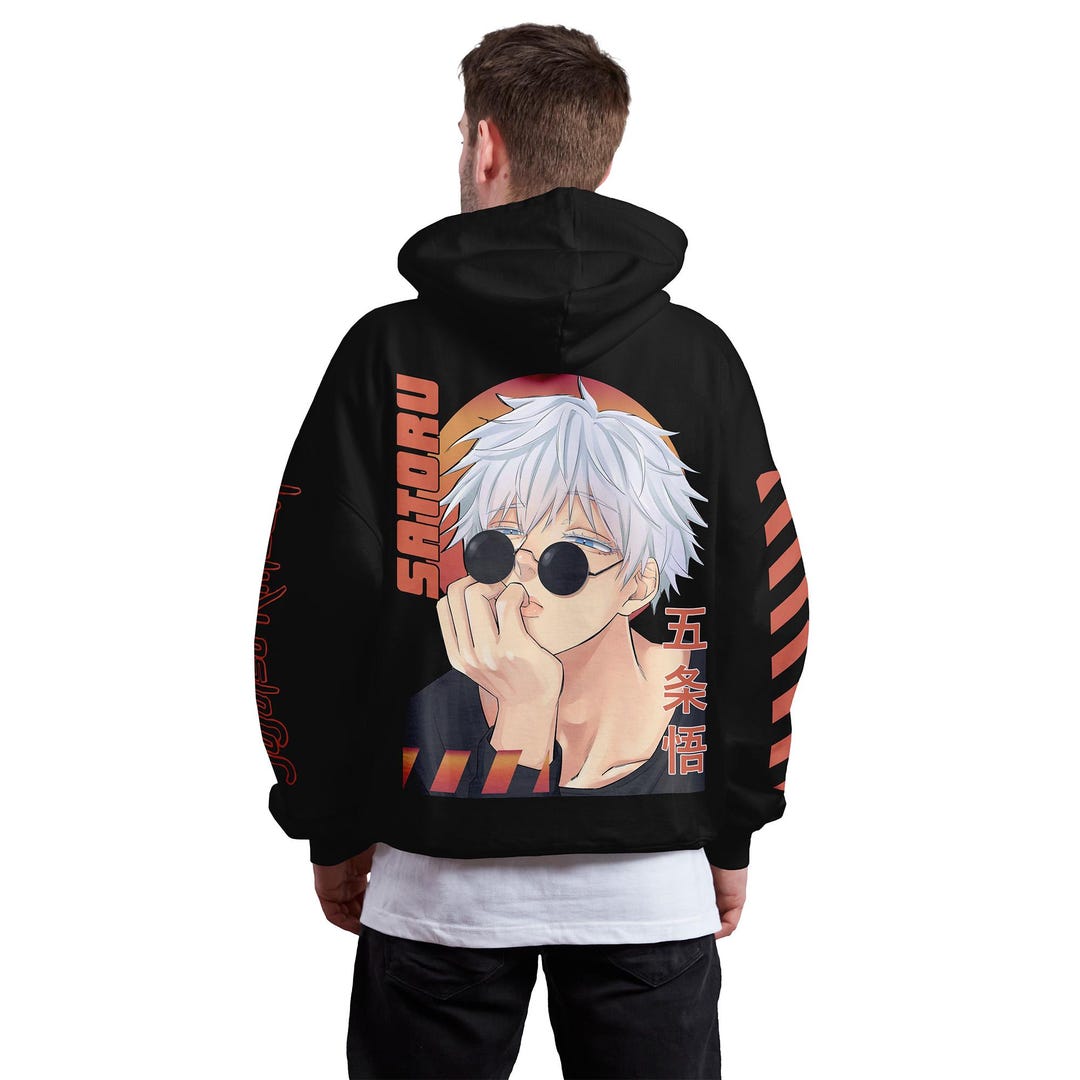 Jujutsu Kaisen Satoru Gojo Oversized Hoodie Anime Streetwear Unisex ...