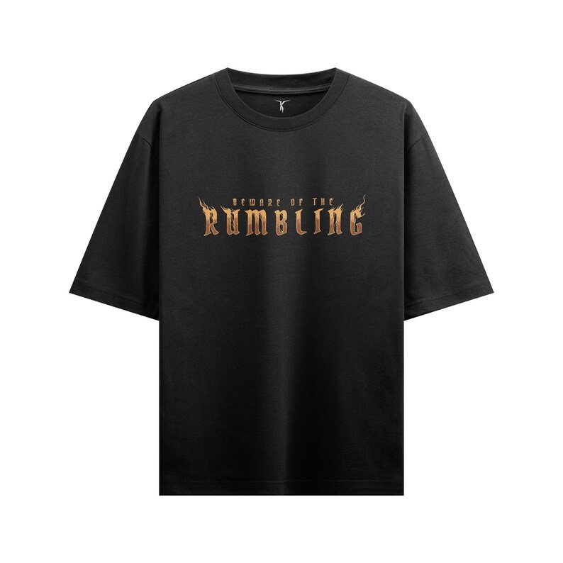 Beware of the Rumbling Attack on Titan Anime T-shirt | Oversized or ...